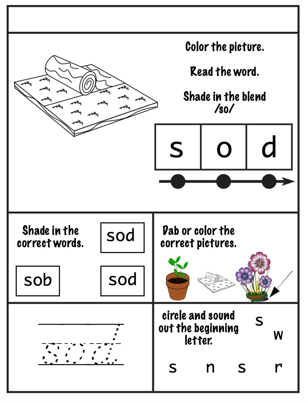 Kindergarten Phonics: CVC Words /short O/ With Readers - Etsy