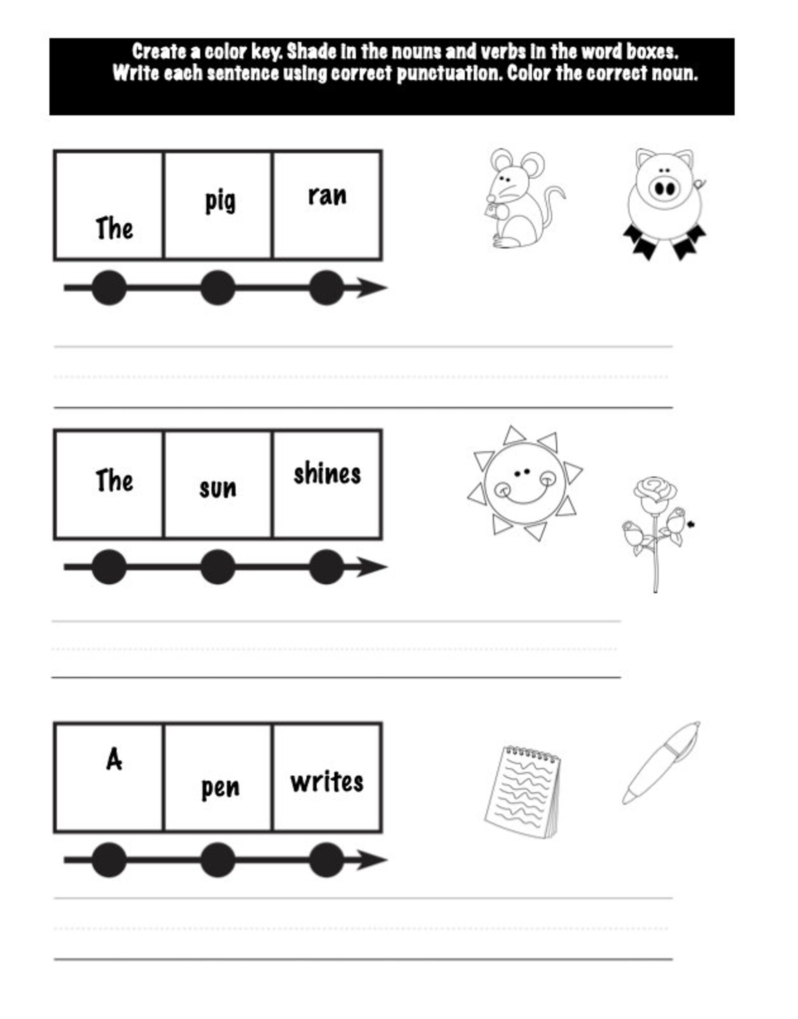 First Grade Grammar Workbook - Etsy