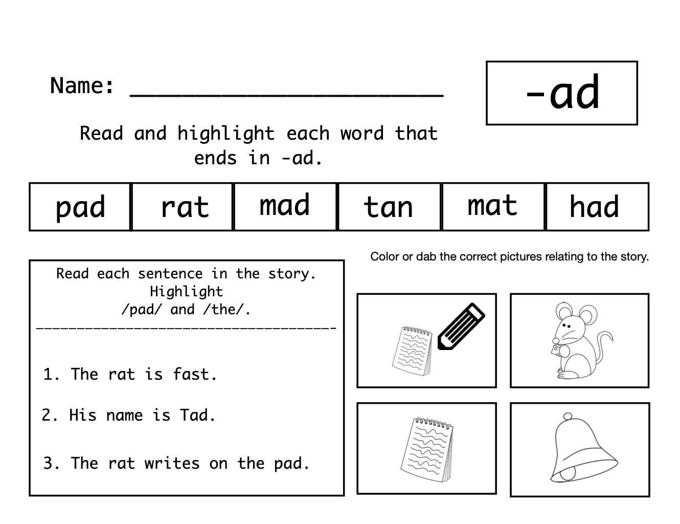 Phonics, Decoding, and Reading Comprehension Worksheets - Etsy