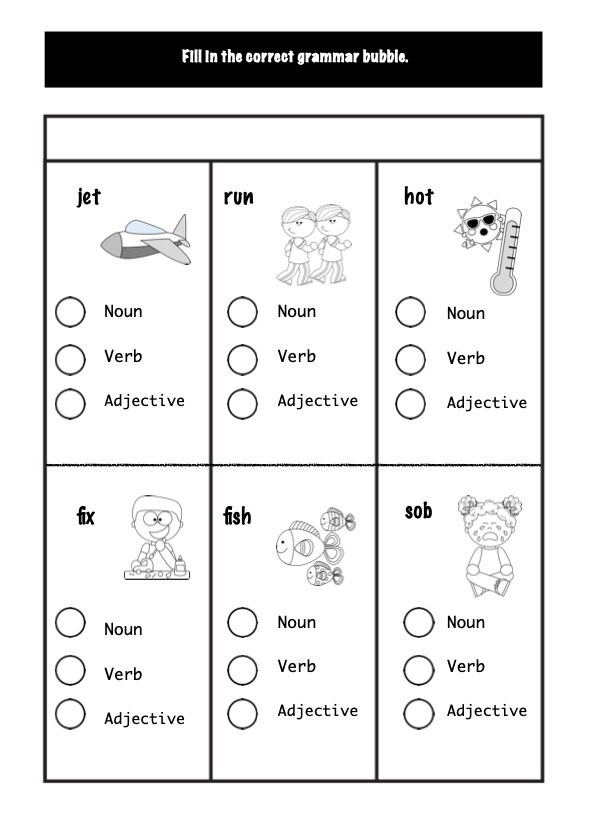 First Grade Grammar Workbook - Etsy