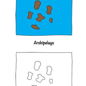 Montessori Landforms Worksheets & Activities - Etsy