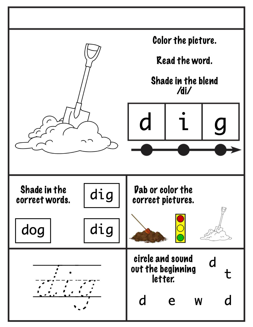 Phonics Worksheets and Readers: / Short I / - Etsy