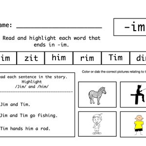 Phonics, Decoding, and Reading Comprehension Worksheets - Etsy