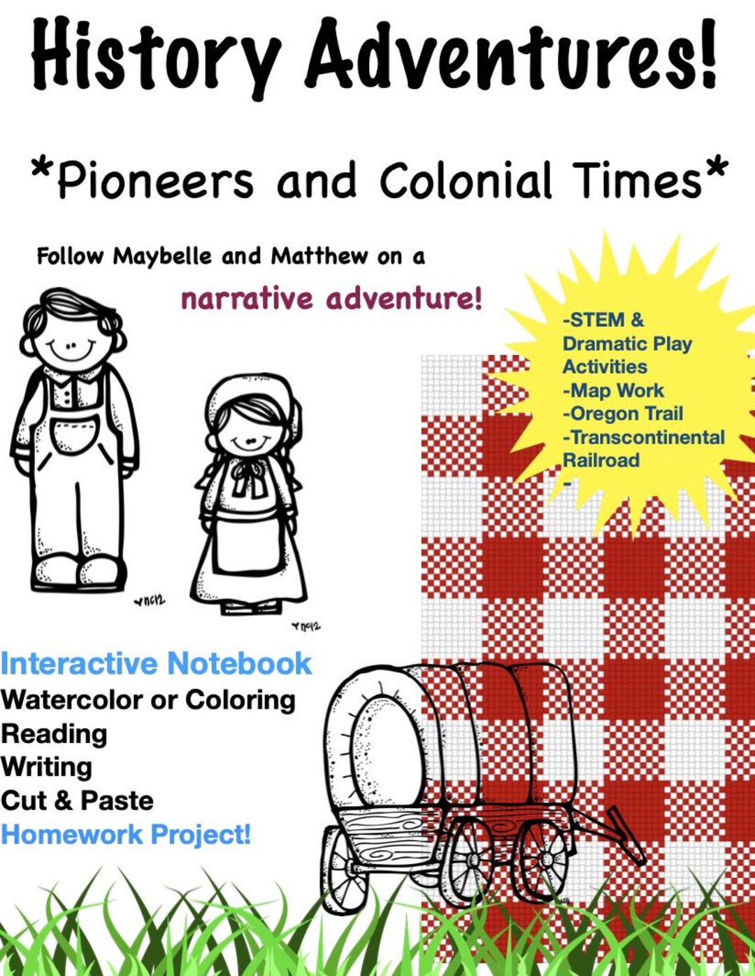 Pioneer History Adventures! Interactive Notebook - Etsy