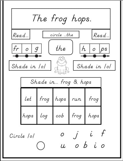 Decoding Worksheets for First Grade Phonics - Etsy