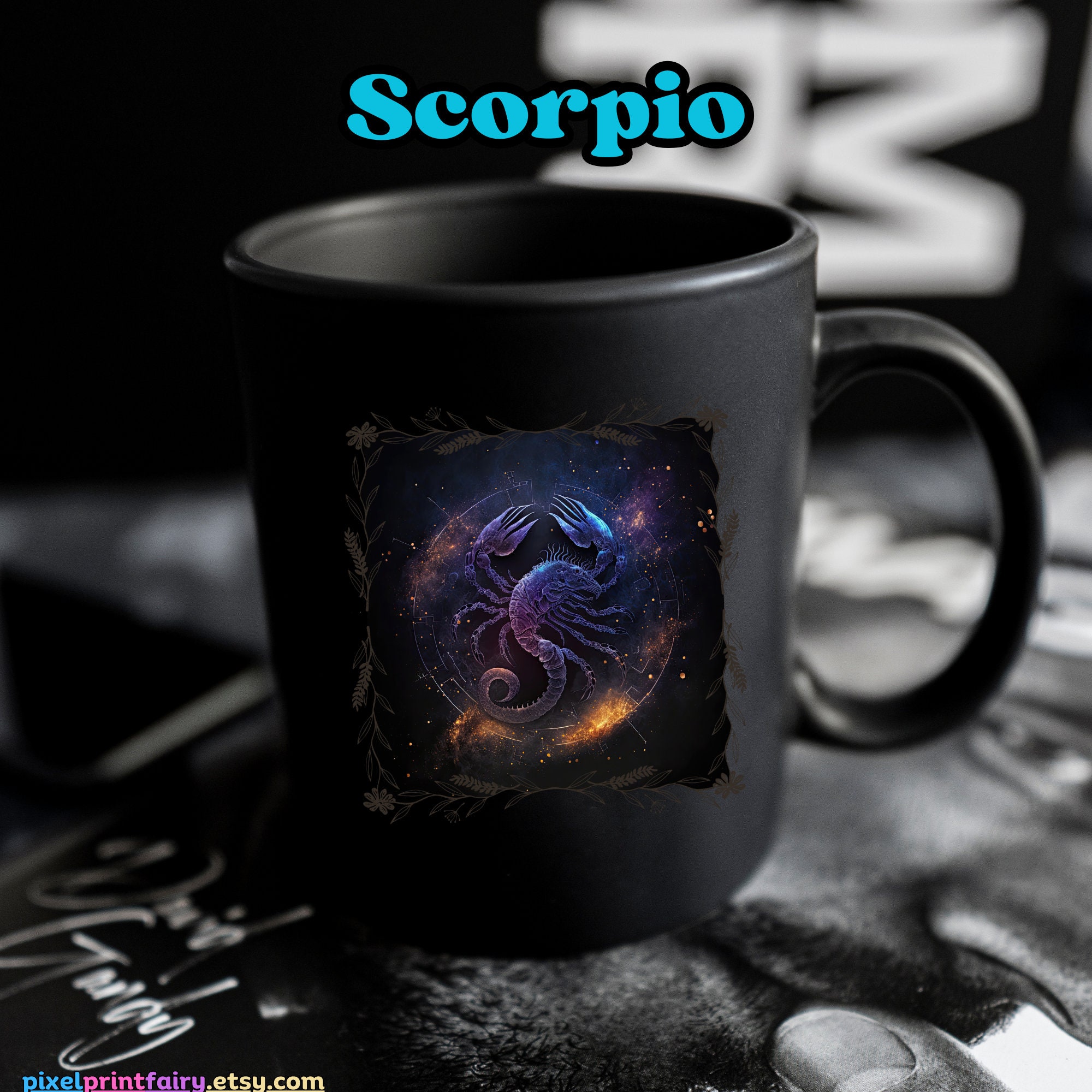 SCORPIO Zodiac Sign Clipart Water Sign JPG Download Transfer to Any ...