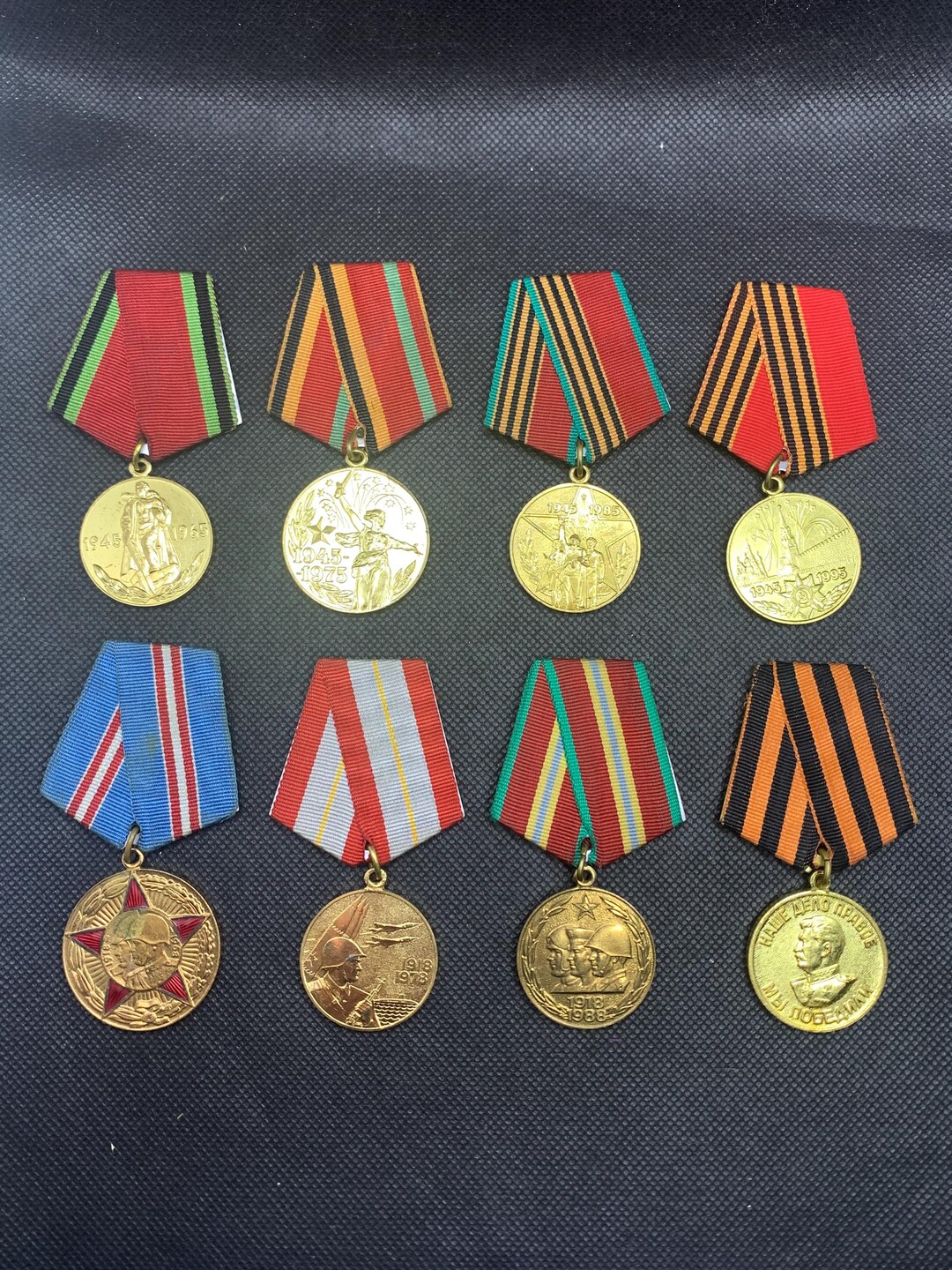 Set of Soviet Vintage Medals. USSR Military Medals. Military Awards. 8 ...