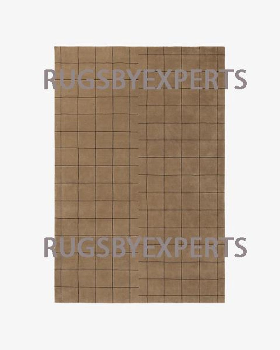 Solid Hand Tufted Handloom Rug Grid Chestnut Colored Rug Hand Tuft 5x8 ...
