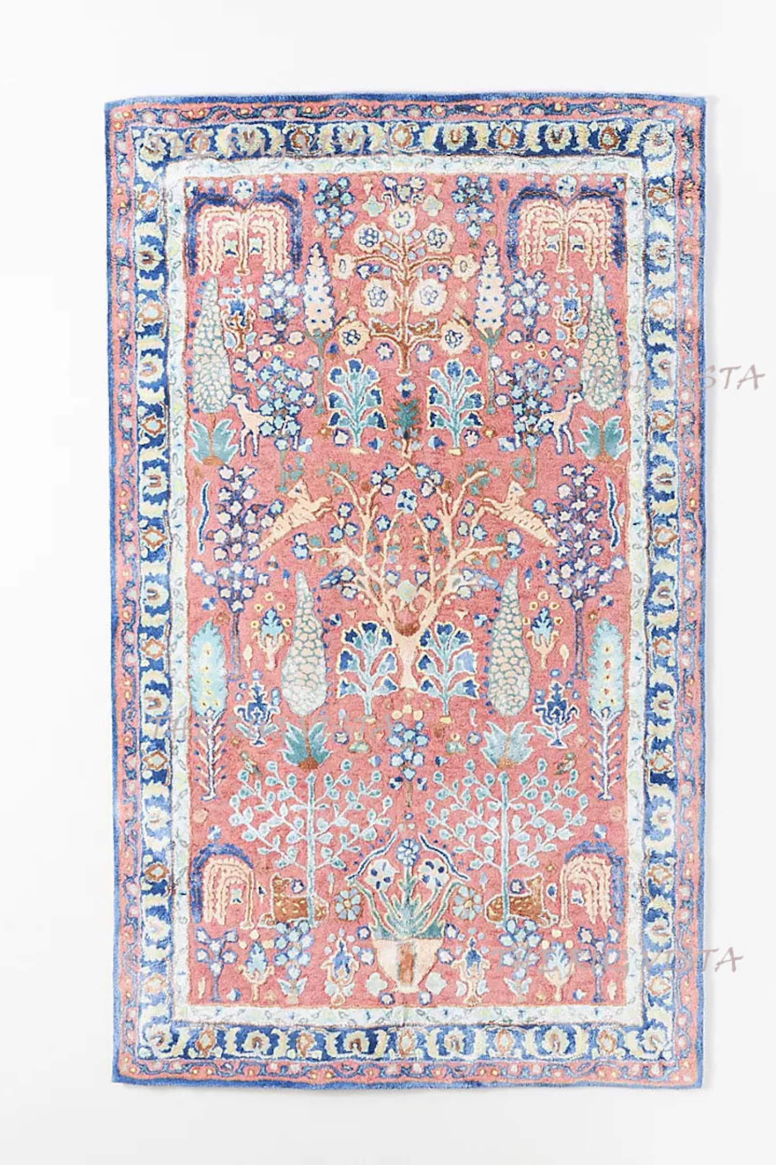 Hand Tufted Jules Rug Multi Colored Rug Wool and Viscose Rug With ...