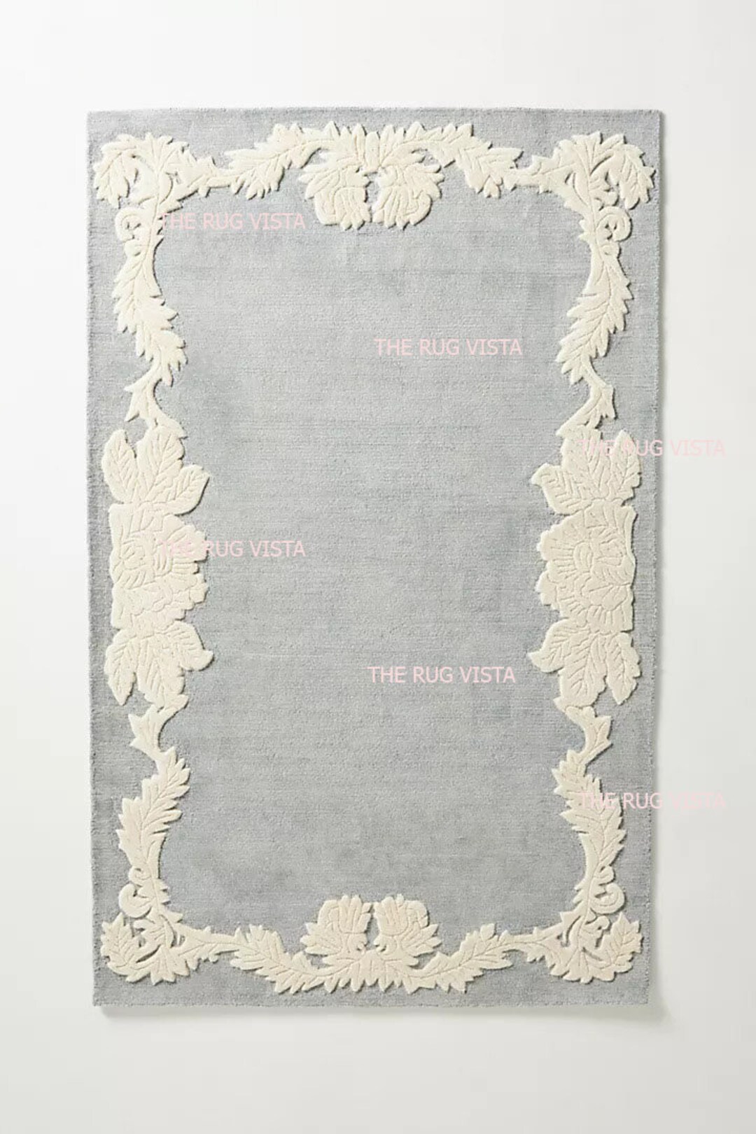 Designer Hand Tufted Rug Alessia Rug Grey Colored Texture Rug High Low ...