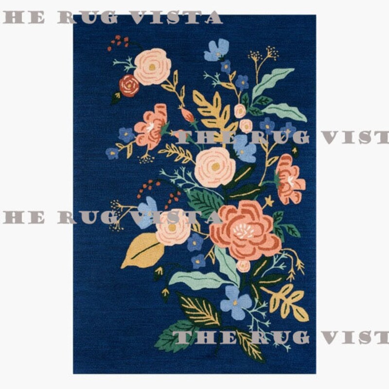 Floral Tufted Rug - Etsy