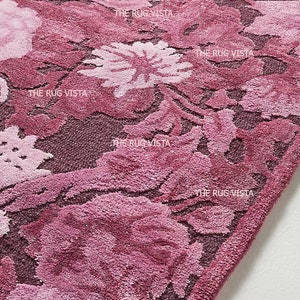 Hand-tufted Thora Rug Raspberry Rug Multi Colored Wool Viscose Rug 5x8 ...