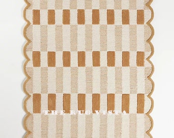 Hand Tufted Hoxton Rug 100% Woolen Tufted Plaid Rug Tuft Woolen Rug ...
