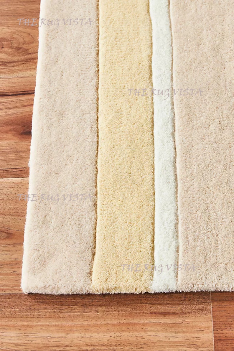 Hand Tufted Wave Rug Modern Design Irregular Shaped Rug Hand Tuft ...