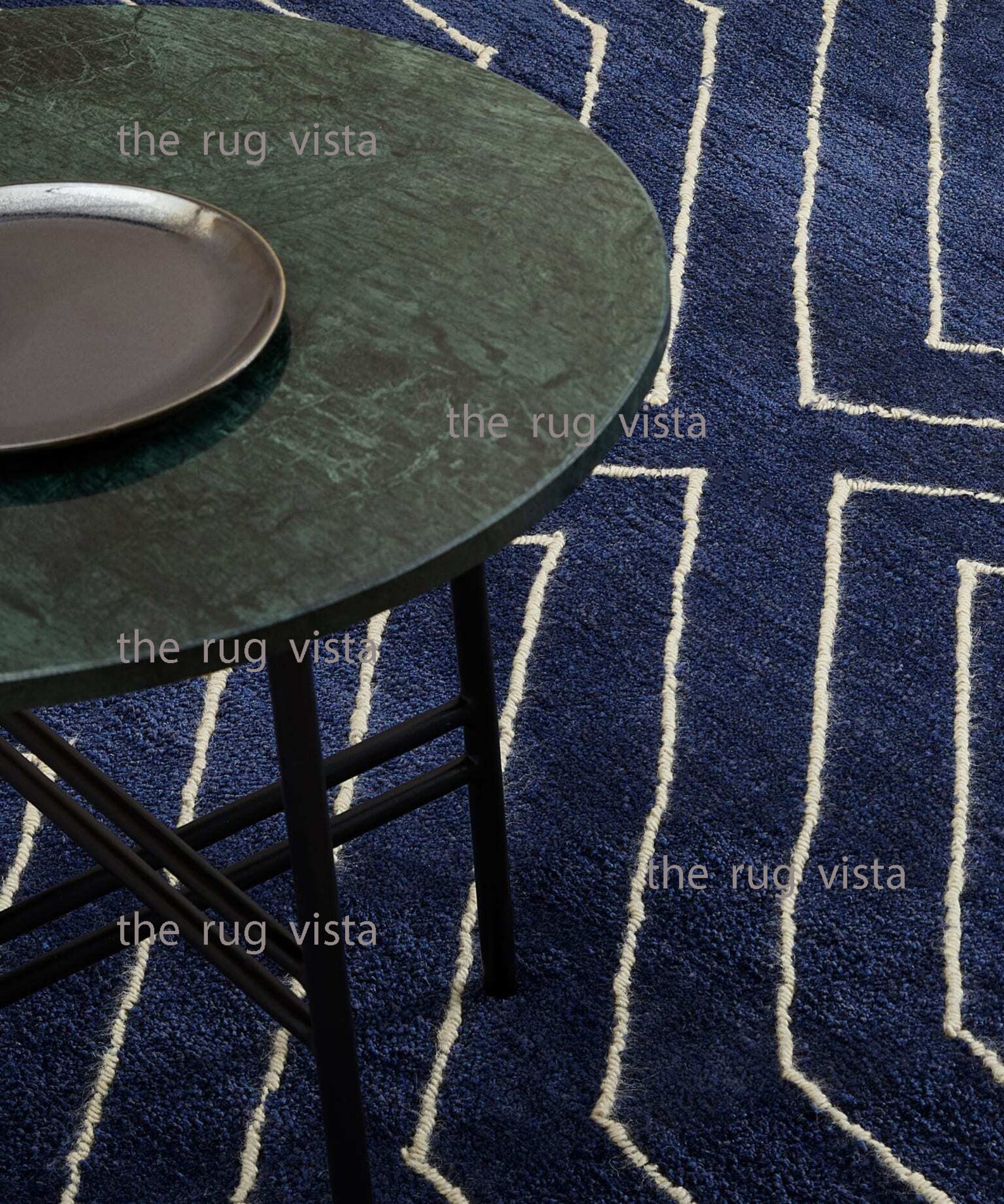 Hand Tufted Rug Multi Designer Blue Colored Rudzi Abstract 5x8 6x9 7x10 ...