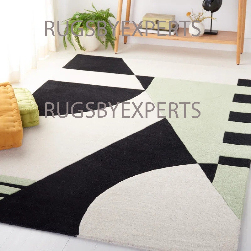 Modern Green Area Rugs - Etsy