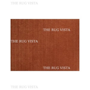 Hand Tufted Rug Solid Colored Baxter Rug Marigold Rug CB Rug Brick Red ...