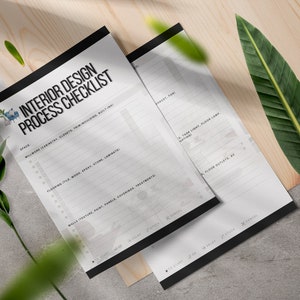 Interior Design Checklist Printable Instant (Download Now) - Etsy