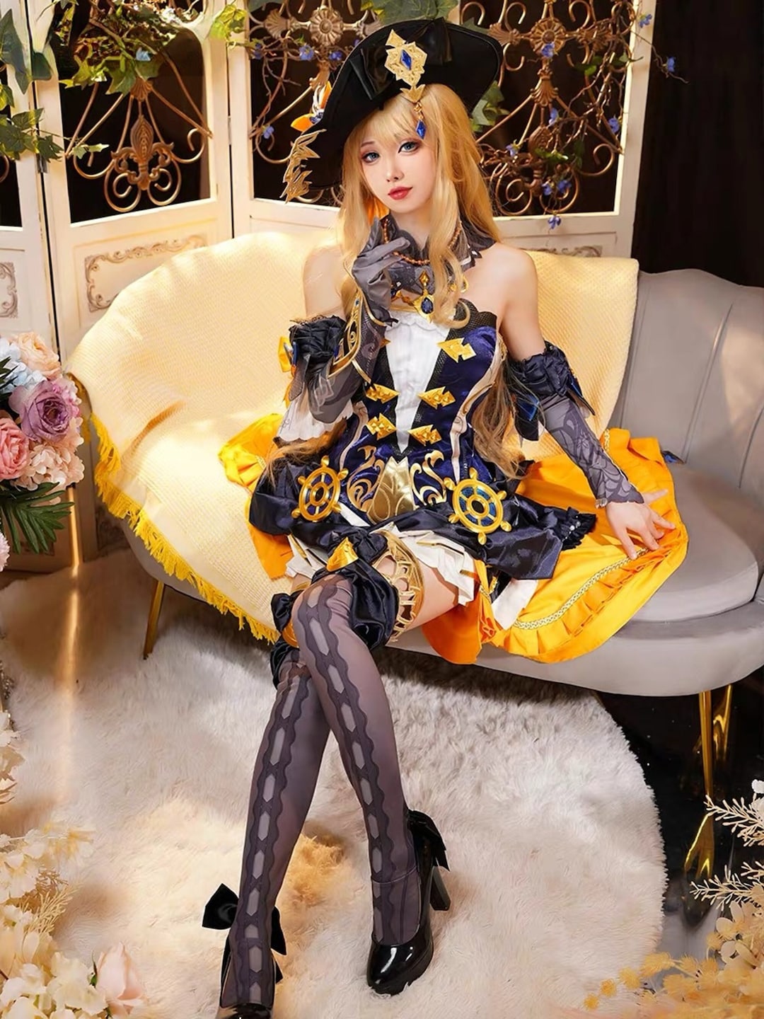 Genshin Impact Navia Cosplay Costume Genshin Impact Halloween - Etsy