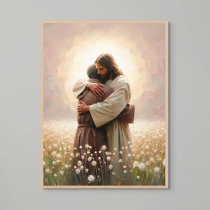 He Knows You, Christian Painting, Jesus With Man, Jesus Art, LDS Art ...