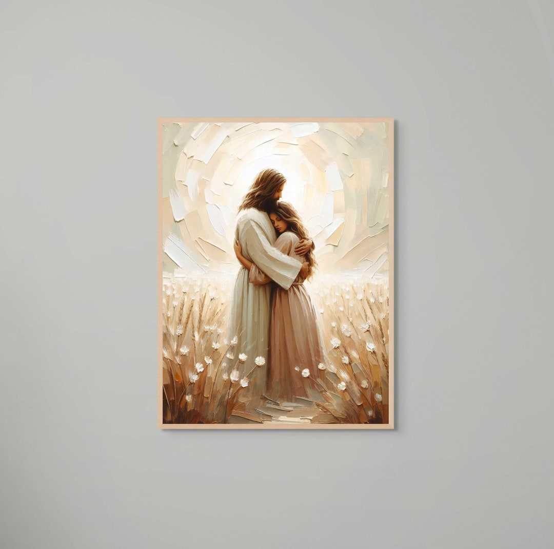 Sacred Embrace, Christian Art, Jesus Art, Christian Picture, Jesus ...