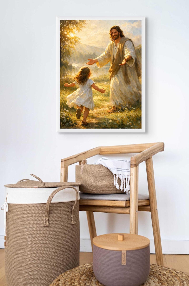 A Leap of Faith, Christian Art, Jesus and Girl, Jesus Painting, LDS Art ...