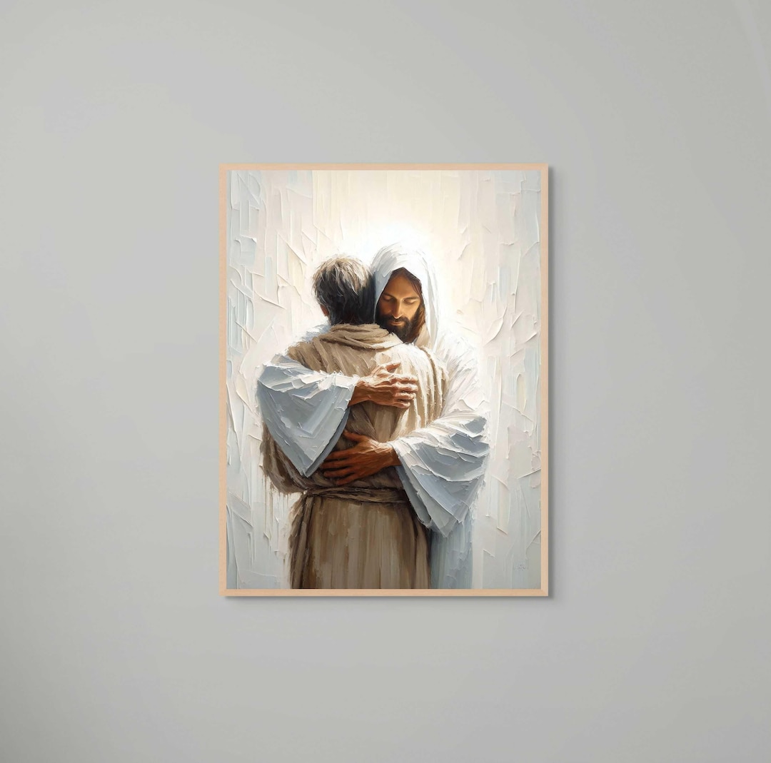 Saved by Jesus, Christian Painting, Jesus and Man, Jesus Picture, LDS ...