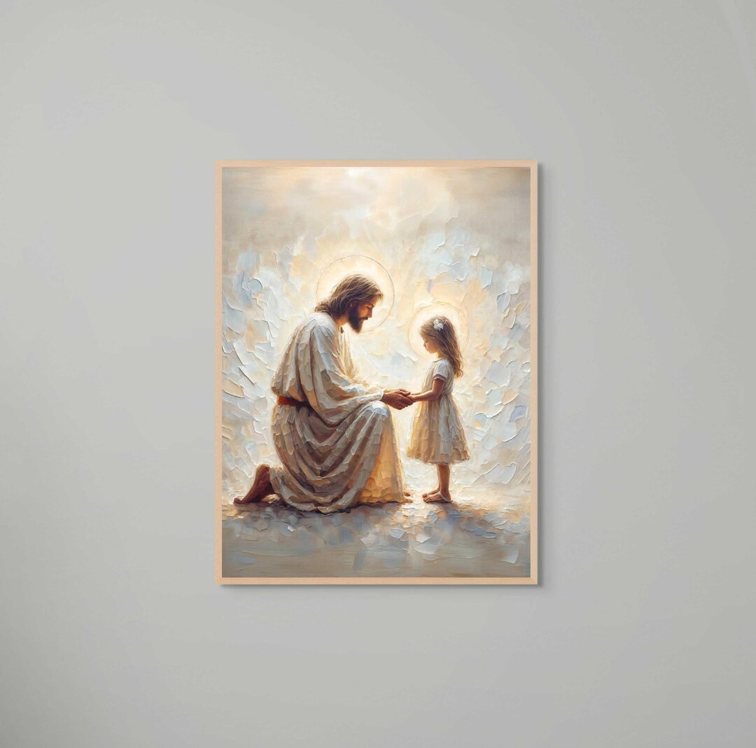 Patience and Love, Modern Christian Art, Jesus and Girl, Jesus Art, LDS ...