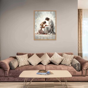 Jesus Loves You, Digital Christian Art, Jesus and Woman, Jesus Painting ...