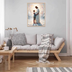 He Loves You, Christian Art, Jesus and Boy, Jesus LDS Art, Bible Verse ...