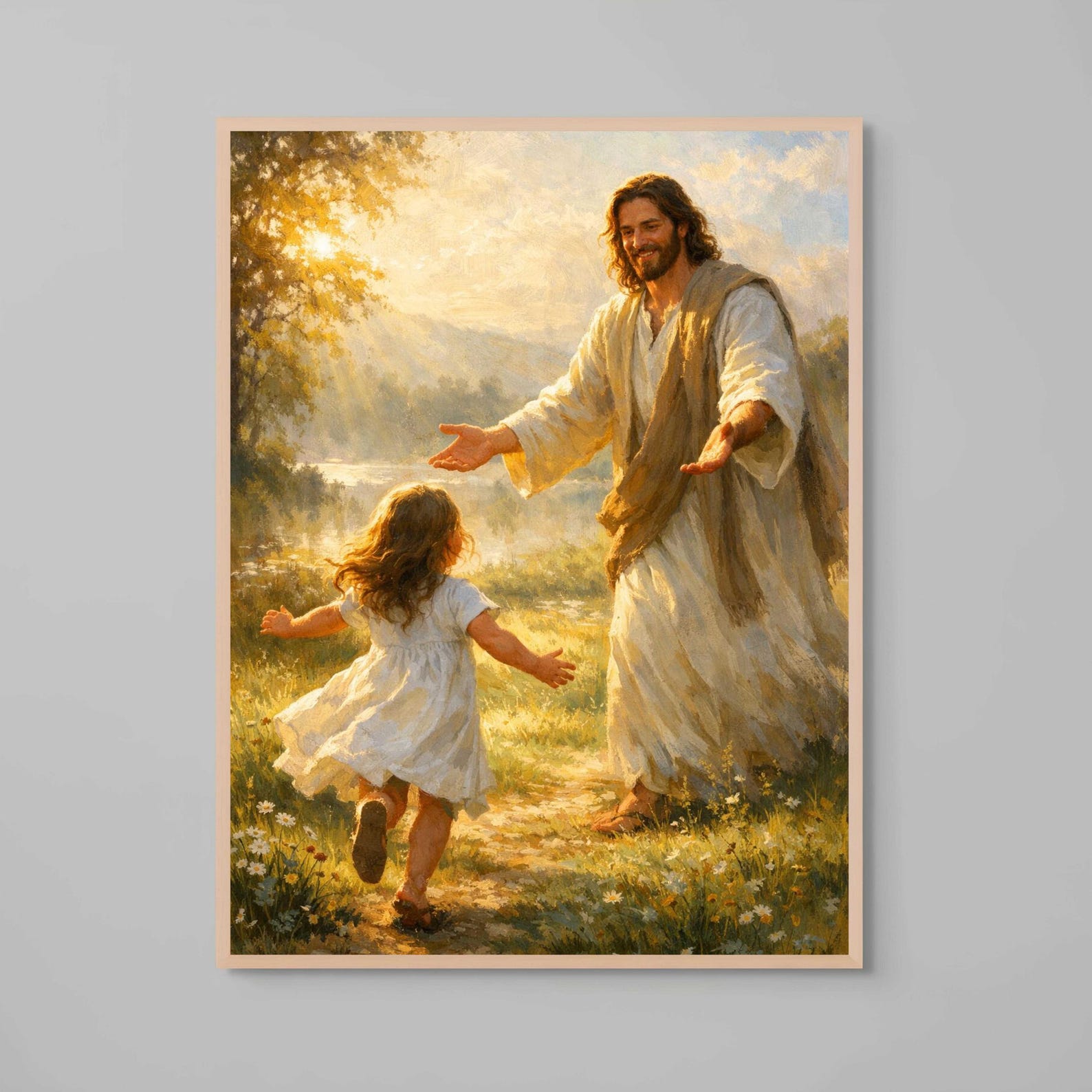 A Leap of Faith, Christian Art, Jesus and Girl, Jesus Painting, LDS Art ...