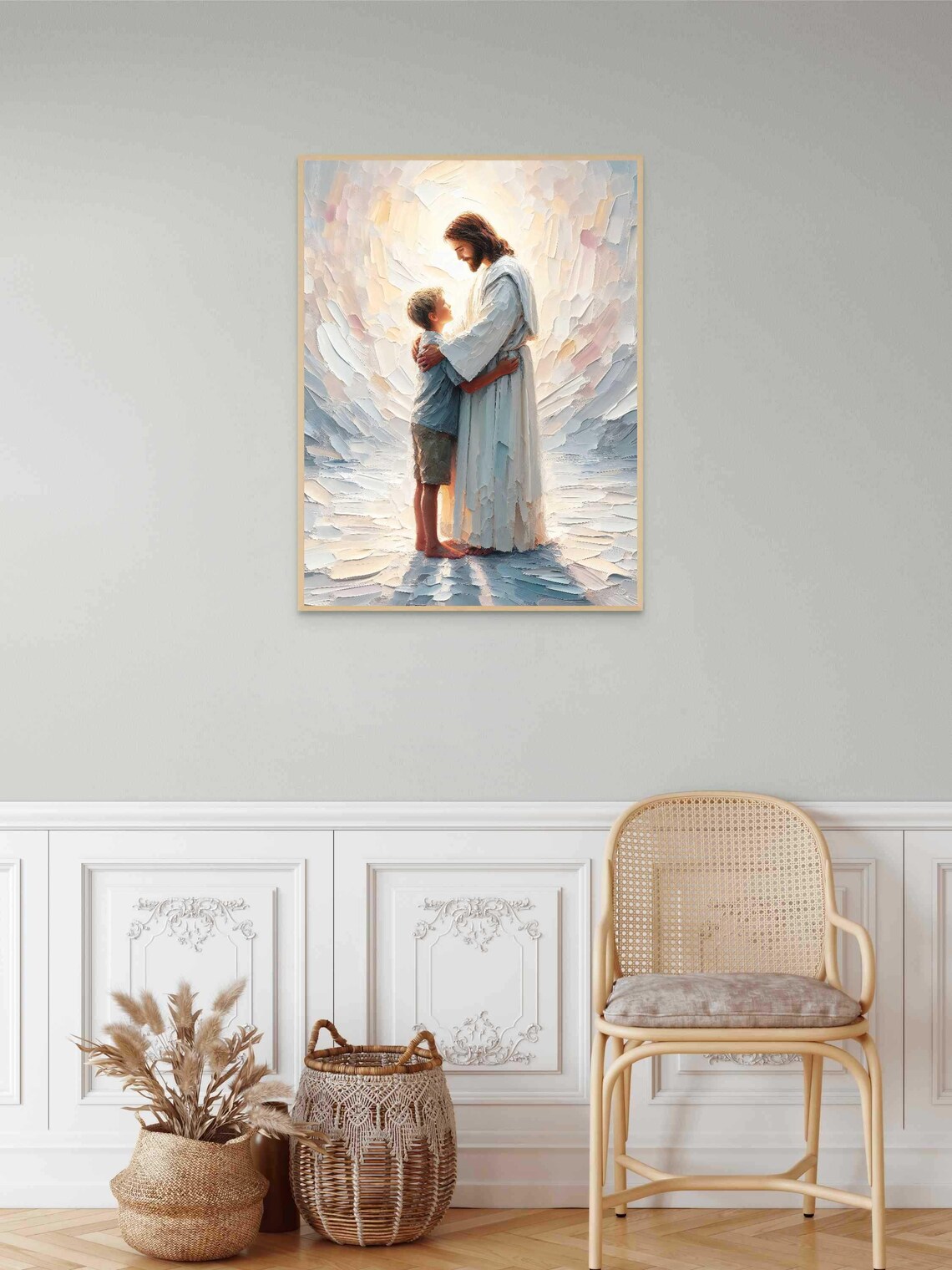 He Loves You, Christian Art, Jesus and Boy, Jesus LDS Art, Bible Verse ...