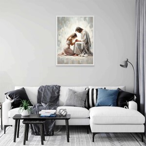 Jesus Loves You, Digital Christian Art, Jesus and Woman, Jesus Painting ...