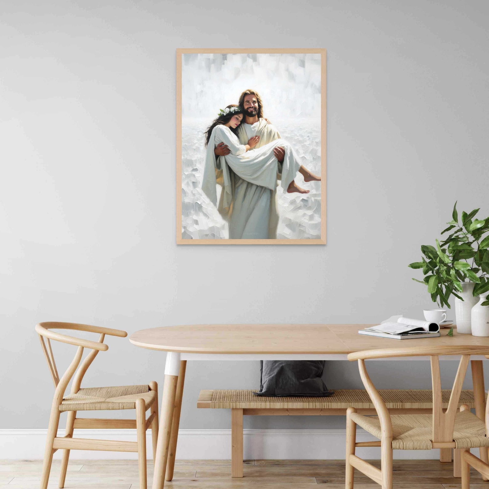 In His Arms, Christian Art, Jesus With Woman, Jesus and Girl Art, LDS ...