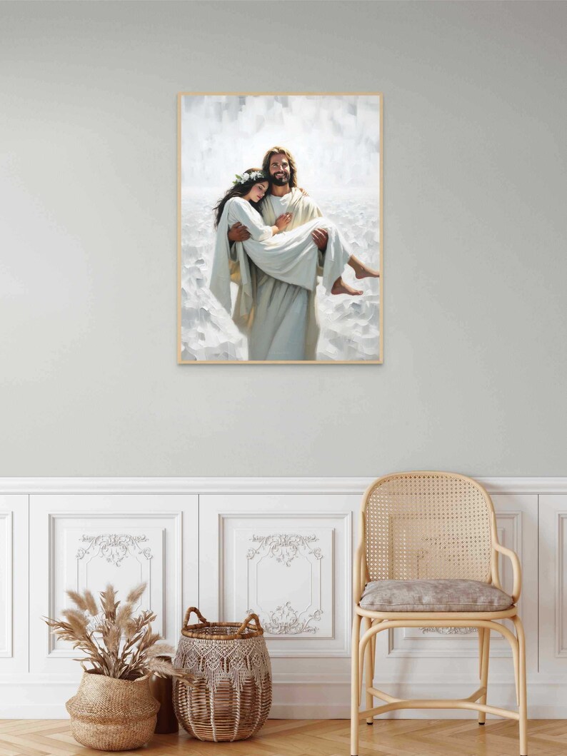 In His Arms, Christian Art, Jesus With Woman, Jesus and Girl Art, LDS ...