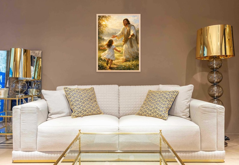 A Leap of Faith, Christian Art, Jesus and Girl, Jesus Painting, LDS Art ...