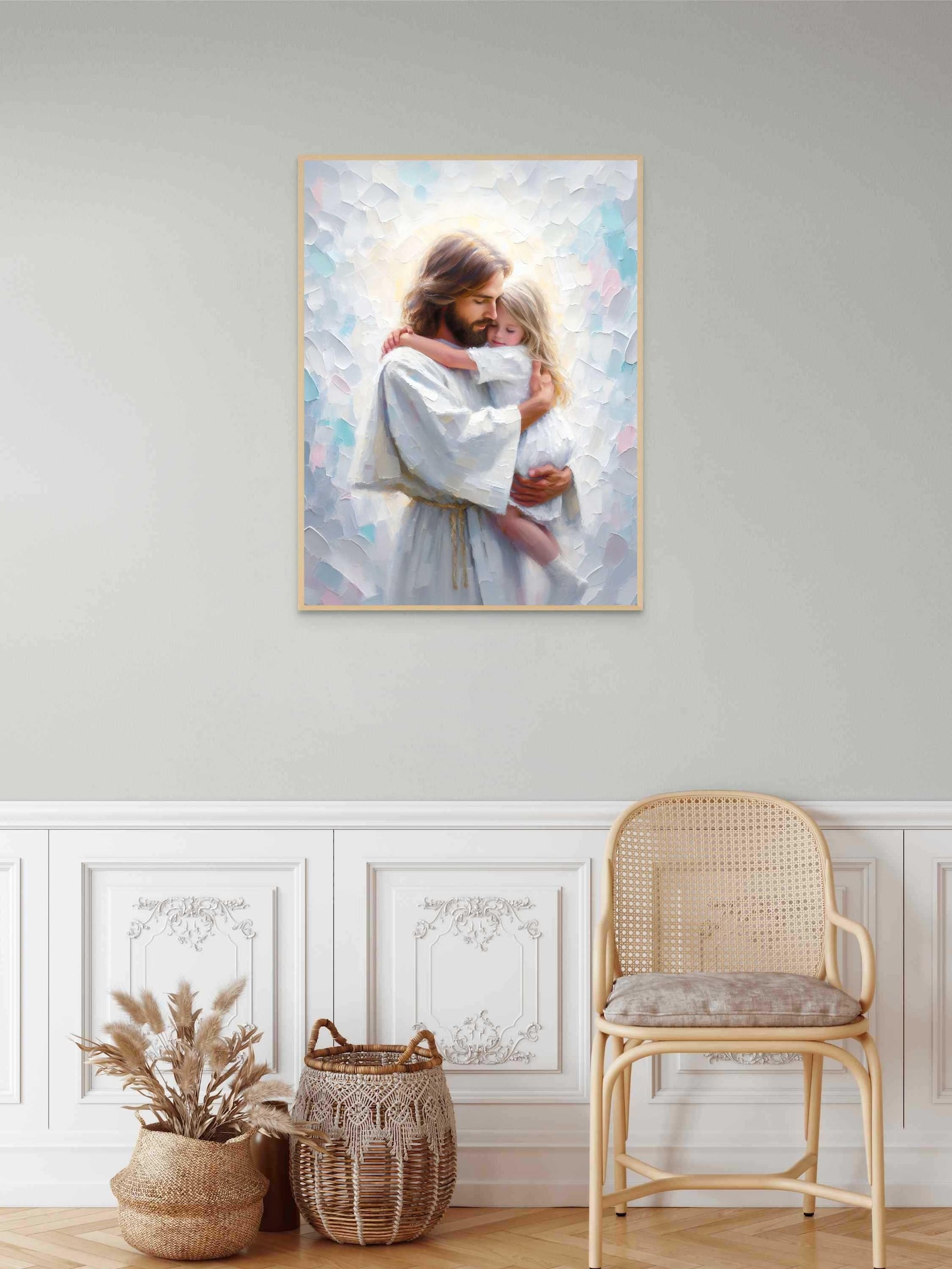 Heaven's Embrace, Christian Painting, Jesus Hugging Girl, Jesus Art ...