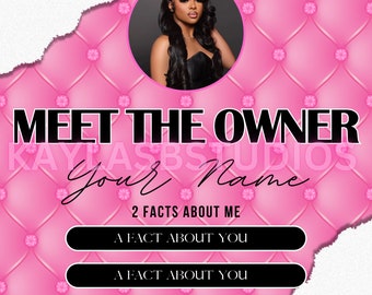 Meet the Owner Flyer, Meet the Ceo Editable Flyer, Instagram Post Flyer ...