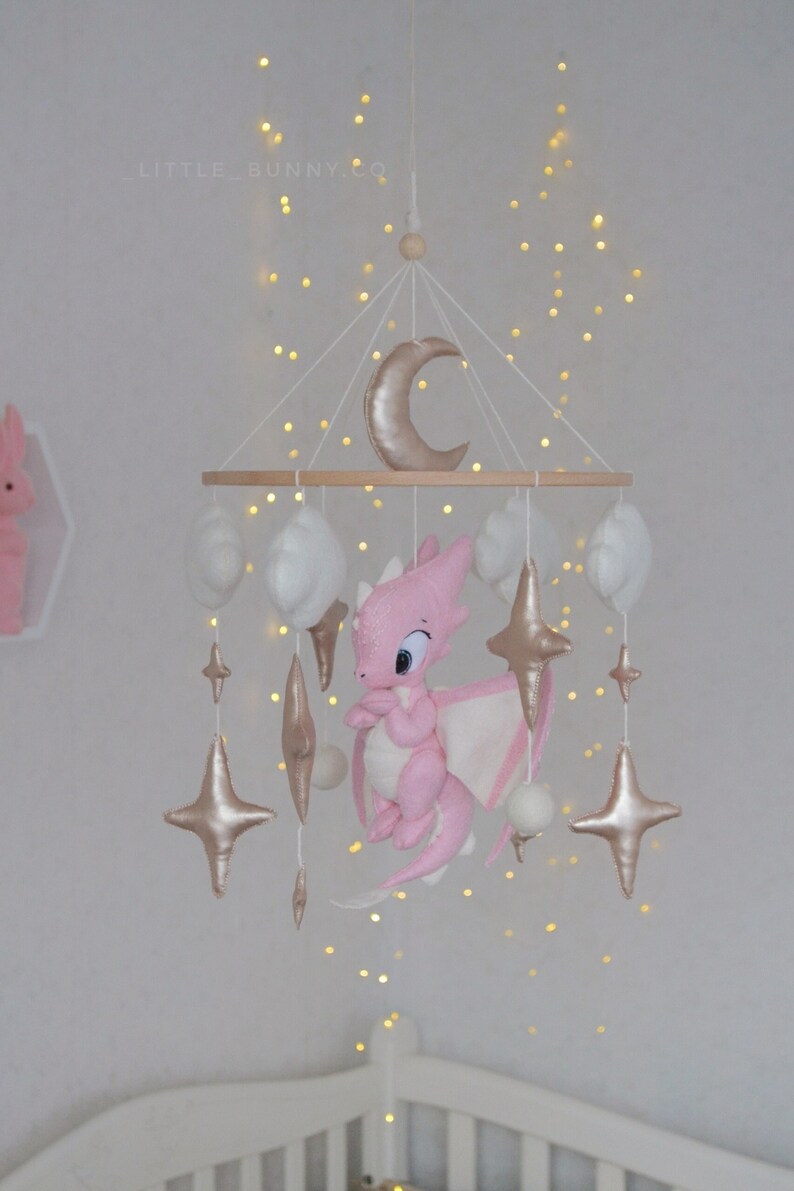 Dragon Baby Mobile, Crib Mobile, Dragon Theme Nursery, Fantasy Baby ...