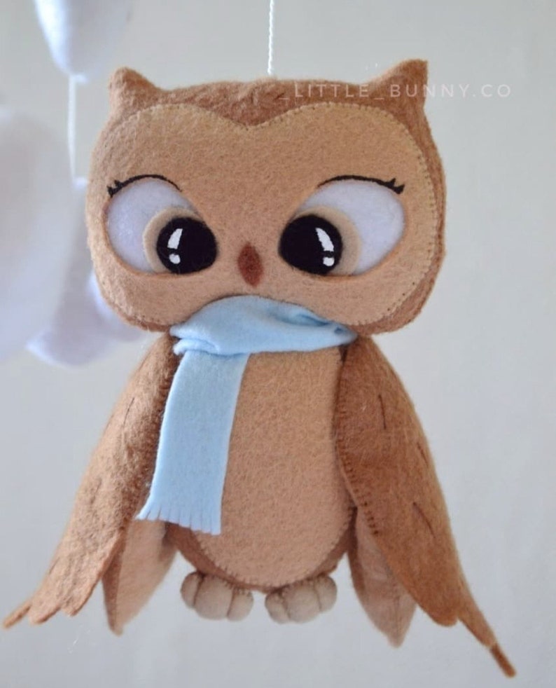Owl Sewing Pattern, Owl PDF Pattern , Felt Pattern PDF , Forest Animal Pattern, Felt Toy Pattern ...