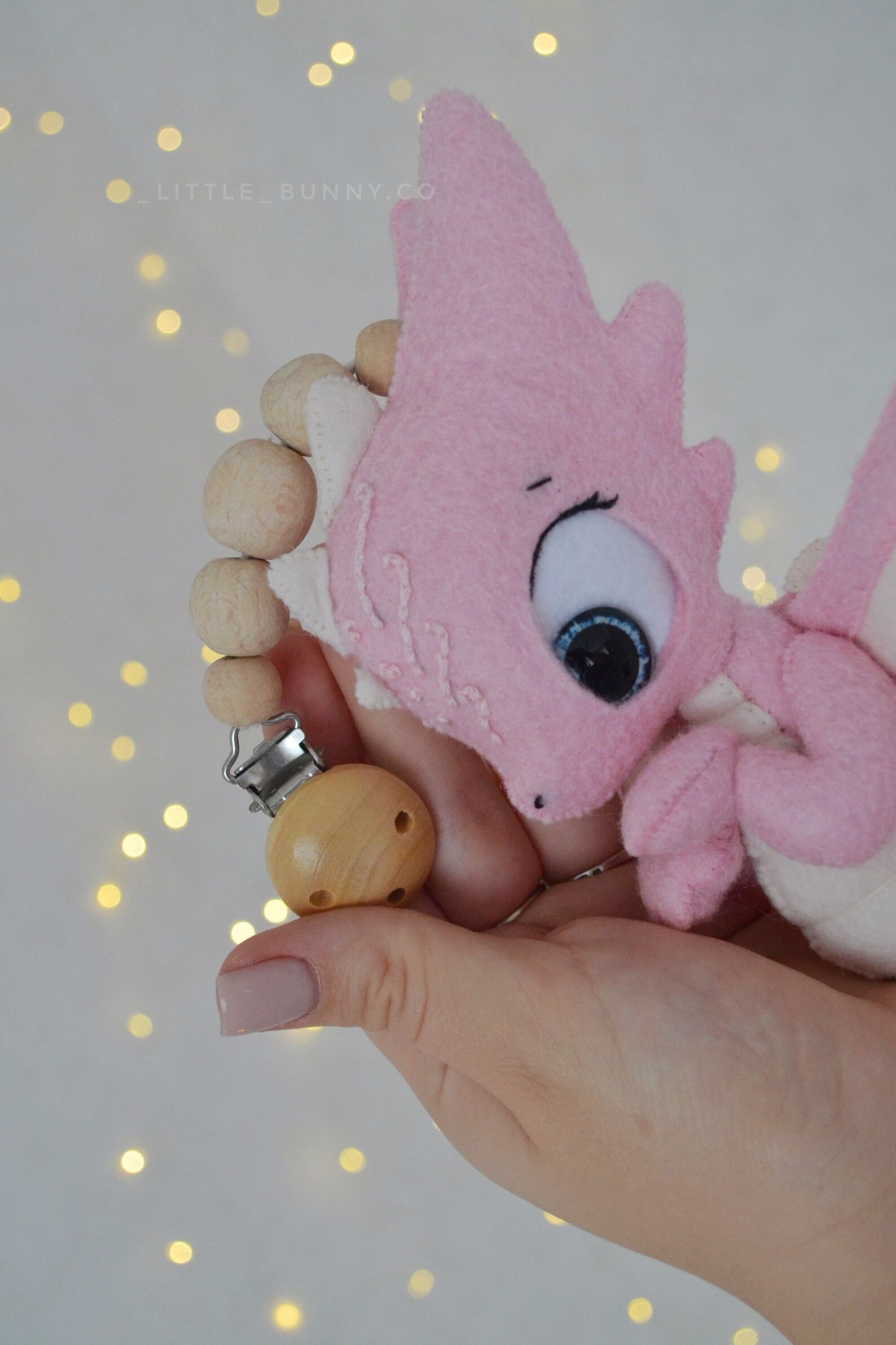 Felt Dragon Stroller Toy: Hanging Pram Mobile, Baby Rattle - Etsy