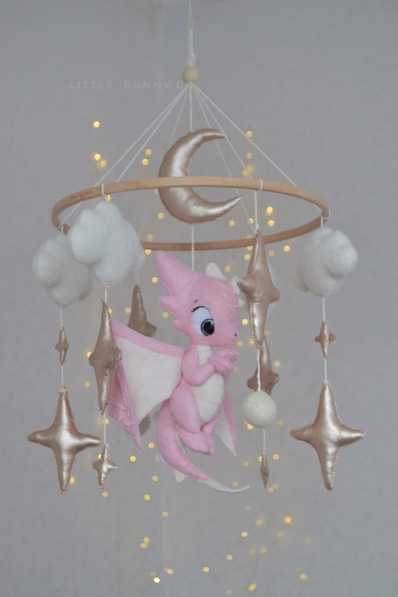 Dragon Baby Mobile, Crib Mobile, Dragon Theme Nursery, Fantasy Baby ...