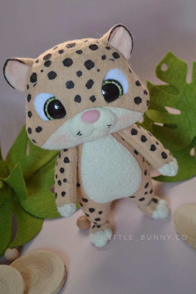 Leopard Stroller Toy Hanging Safari Stroller Mobile Baby Car Seat ...