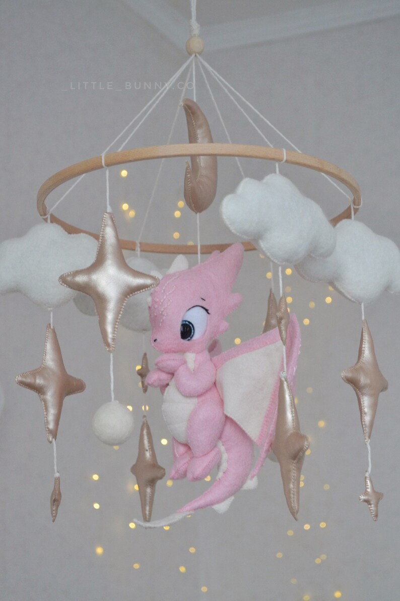 Dragon Baby Mobile, Crib Mobile, Dragon Theme Nursery, Fantasy Baby ...