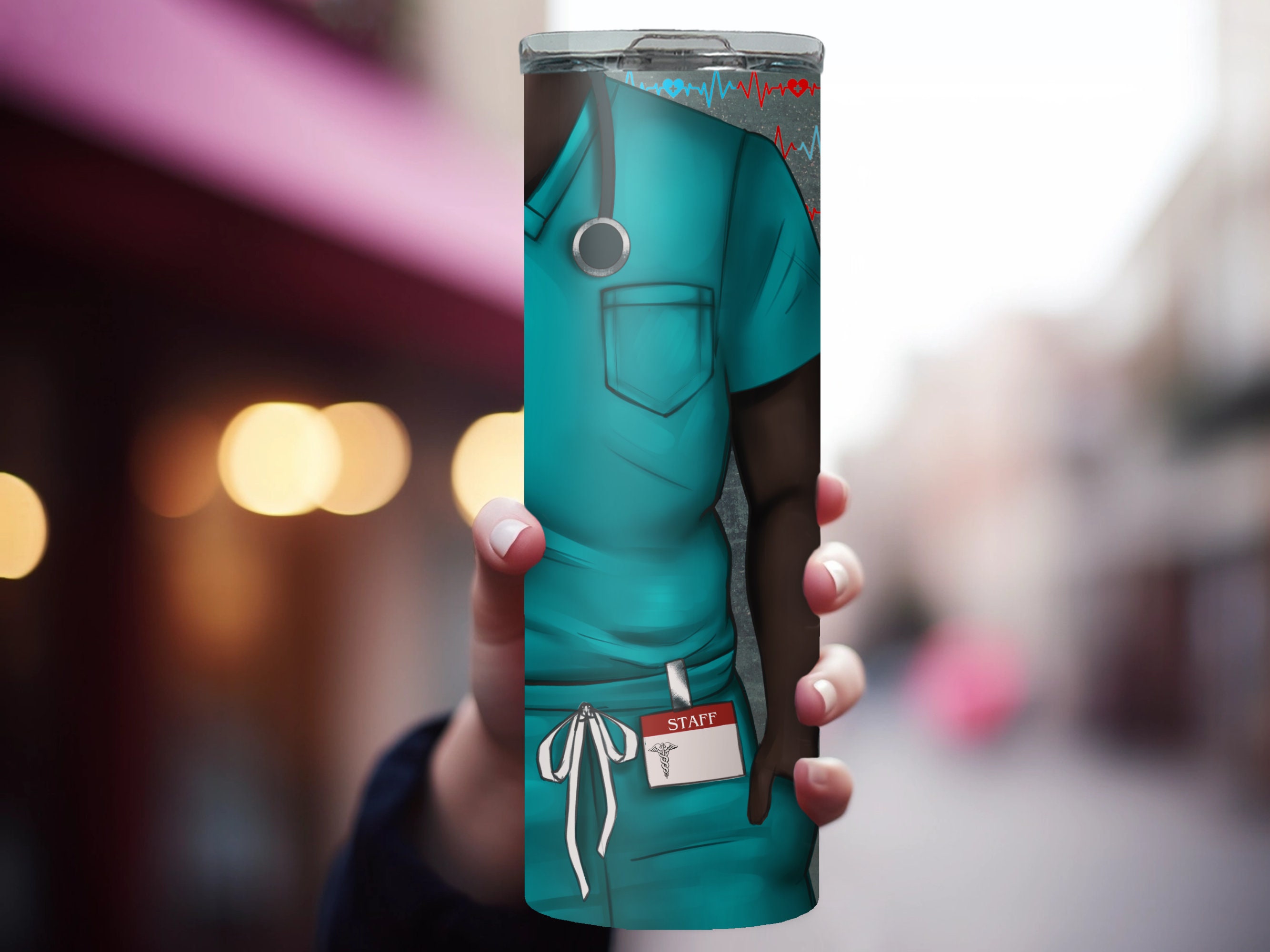Doctor Tumbler Wrap PNG, 20oz Skinny Tumbler Sublimate Design File ...