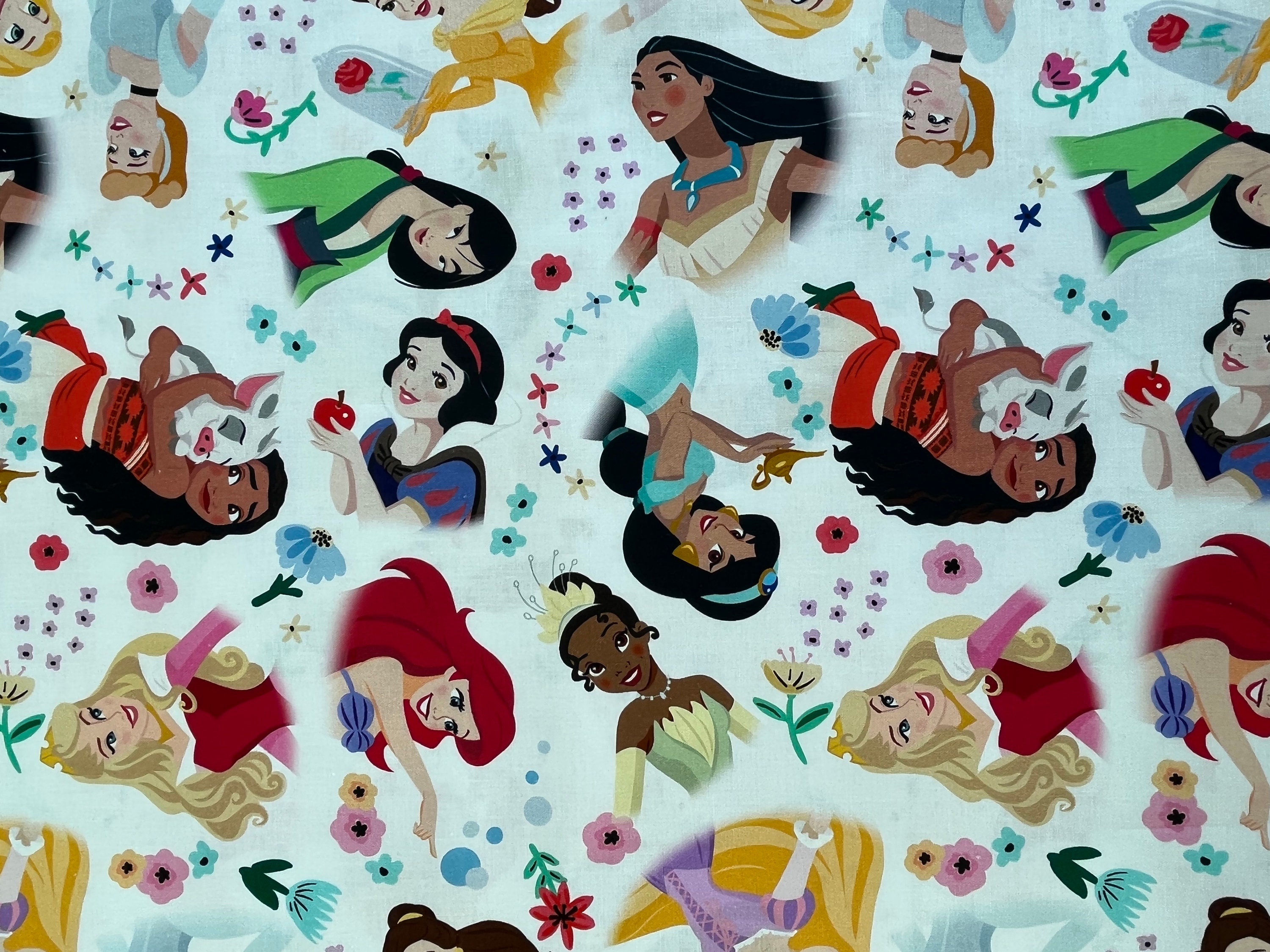 Disney Princess Fabric - Etsy