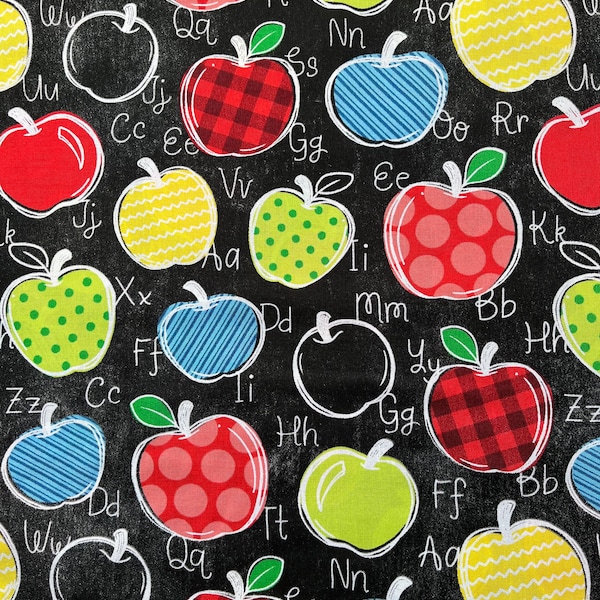 Apple Fabric - Etsy UK