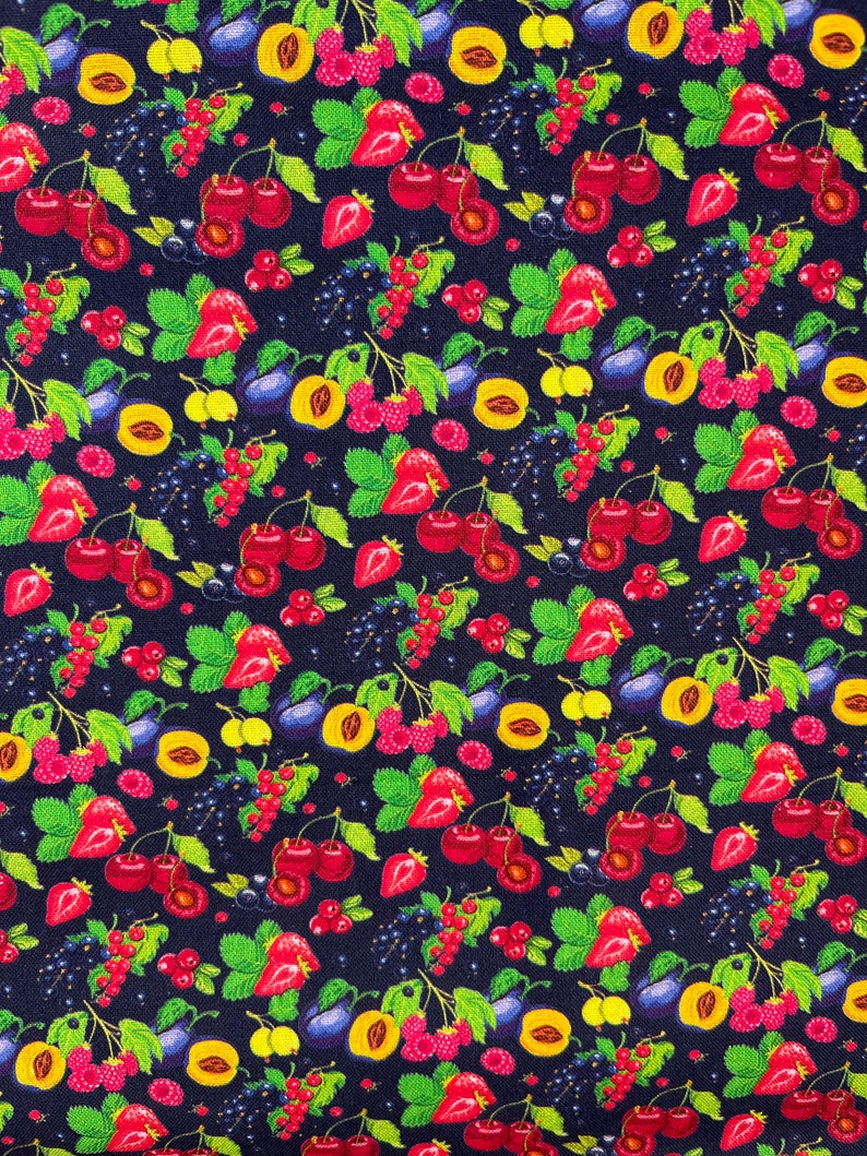 Mini Fruit Berries Fabric - Etsy