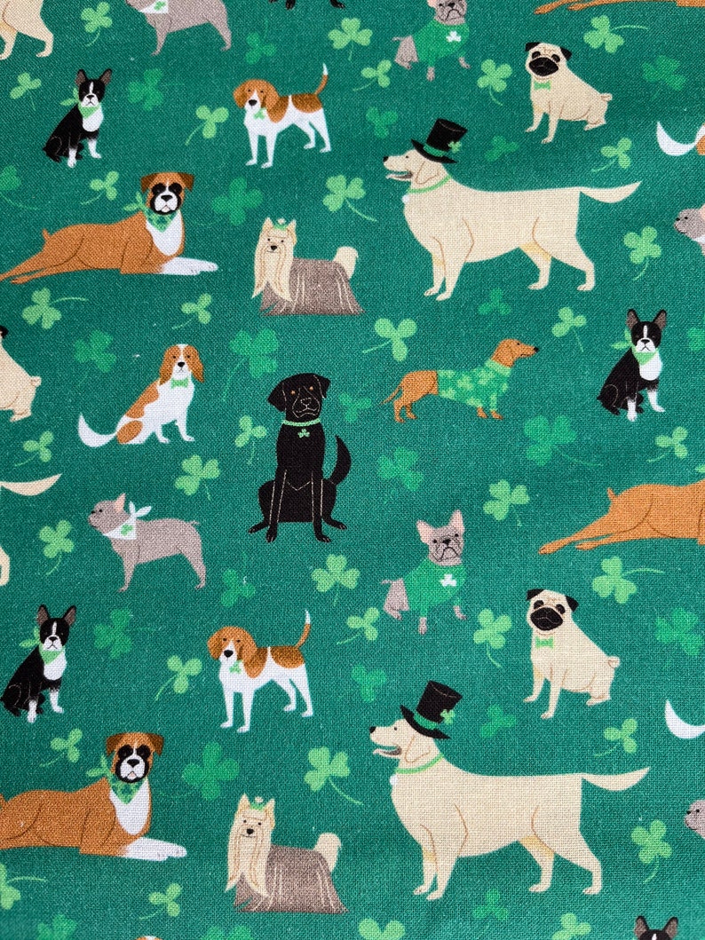 Clovers and St. Patrick’s Day Dog Fabric - Etsy
