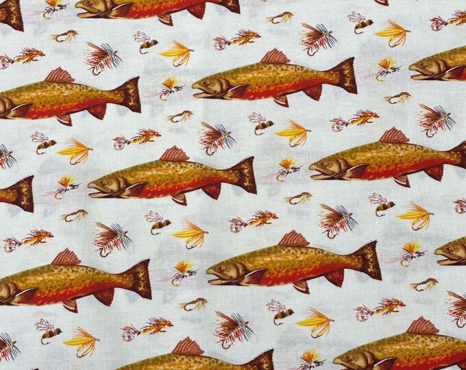 Fish Fabric - Etsy UK